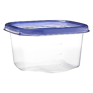 32oz Square Plastic Reusable Storage Containers with Snap On Lids - Airtight Reusable Plastic Food Storage, Leak-Proof, Meal Prep, Lunch, Togo, Stackable, Bento Box, BPA-Free by EcoQuality (3)