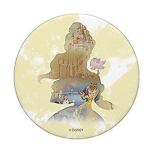 Disney Beauty And The Beast Belle Silhouette Fill PopSockets PopGrip: Swappable Grip for Phones & Tablets