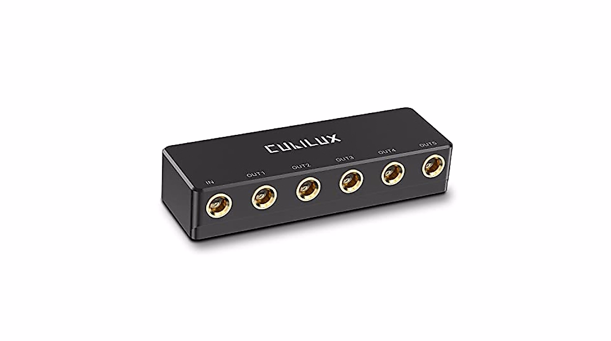 Cubilux 6.35mm Headphones Splitter Box for Audio