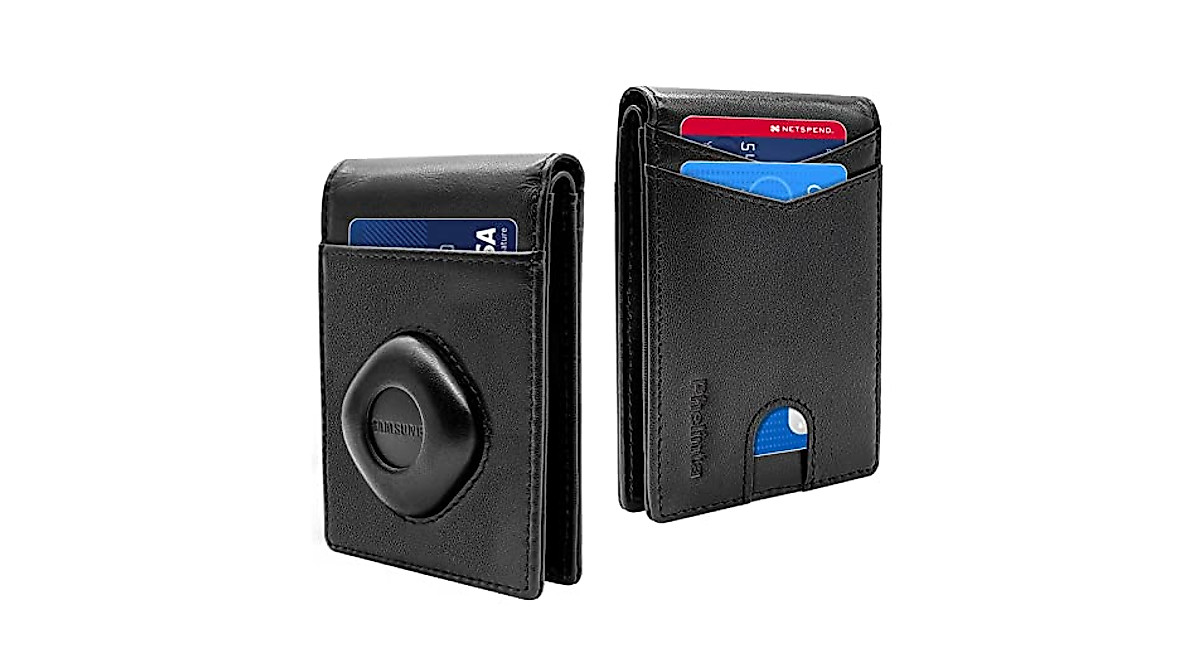 Smart Tag Wallet for Men with RFID Blocking & Genuine Leather