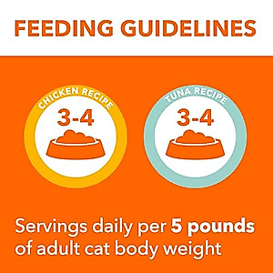 IAMS Perfect Portions Healthy Adult Wet Cat Food with Chicken and Tuna Recipe Variety Pack, Easy Peel Twin-Pack Trays, Pack of 24 (48 Total Servings)