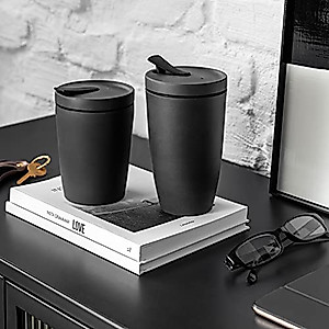 Villeroy & Boch Manufacture Rock Coffee To Go mug, Premium Porcelain, 350 ml, matt black
