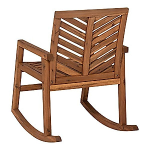 Outdoor Chevron Rocking Chair - Brown