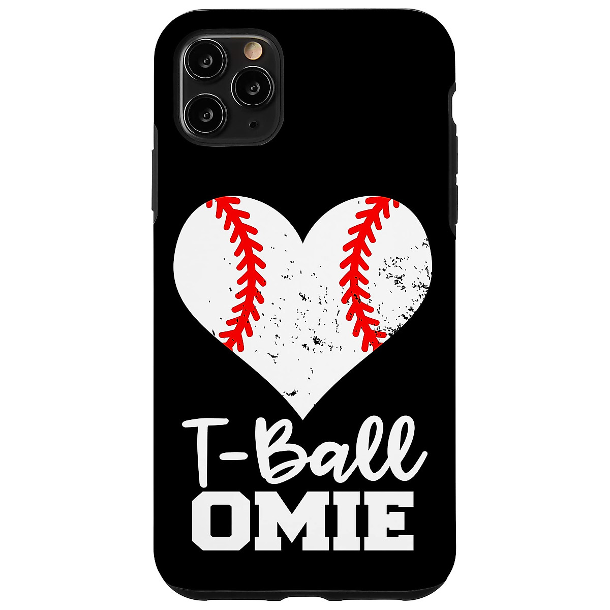iPhone 11 Pro Max T-Ball Omie Heart Funny T-Ball Grandma Case