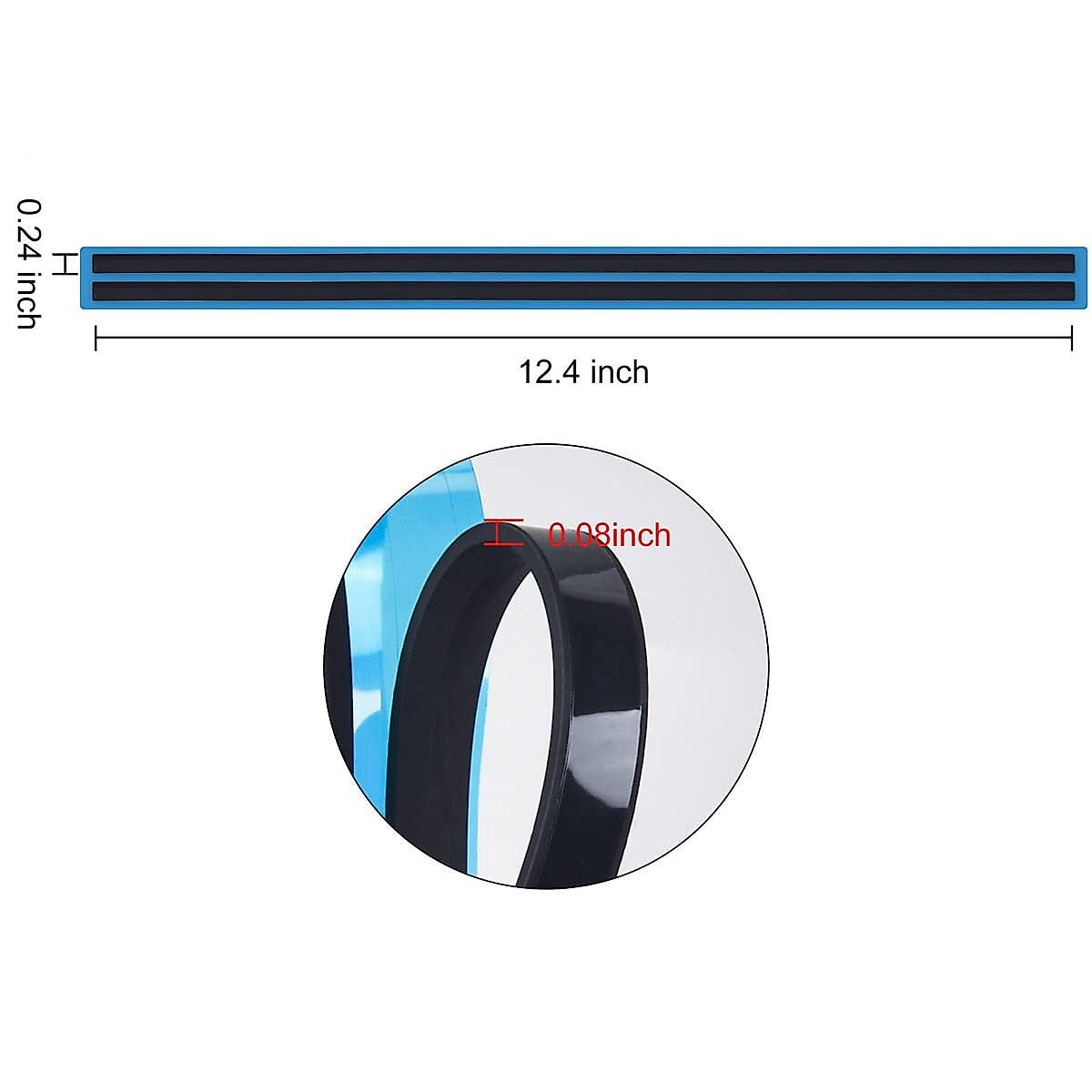 2PC Replacement Laptop Rubber Feet Strips for HP Envy x360 15-DS 15-DR, HP 15-DS1063CL 15-DS1083CL 15-DR1075CL 15-DR1679CL Series Laptop, New Replacement HP Laptop Rubber Feet