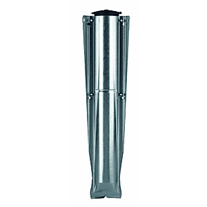 Brabantia 311420 Metal Soil Spear Ground Spike for Essential Rotary Washing Line (35 mm) Solid Anchoring No Concrete, Plastic Lid Cap (Metal/Black)