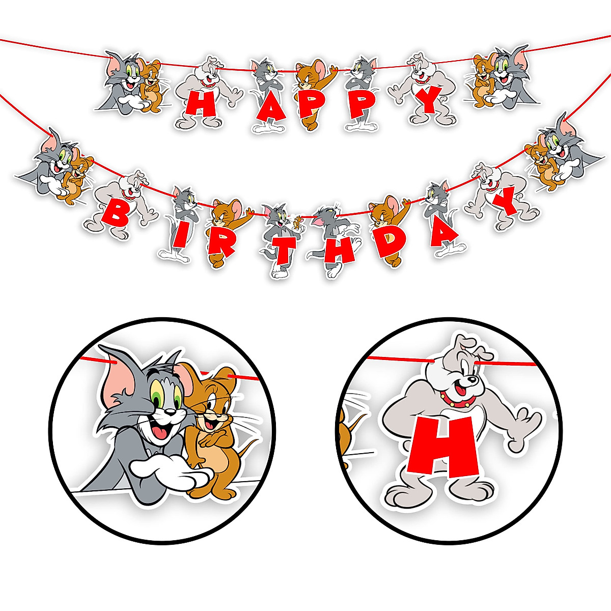 Seyal® Tom & Jery Happy Birthday Banner