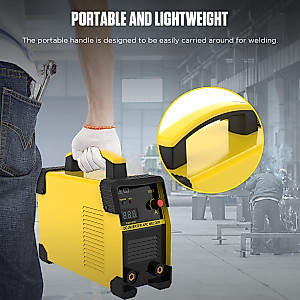 QPKING Inverter Welder M508 ARC-200 DC, 20-160Amp IGBT Welding Machine Kit, AC 110V/220V Dual Voltages Portable Electric Welder