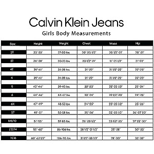 Calvin Klein Girls' Short Sleeve T-Shirt Dress, Pullover Style with Crew-Neck Neckline, Logo Detailing, Black Colorblock, 8-10