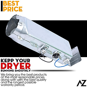 AZ4U Dryer Heating Element Assembly Replaces For Samsung DV422EWHDWR/AA DV395ETPASU/A1 DV365ETBGWR/A3 DV448AEP DV448AEP/XAA DV350AEW DV405ETPASU/AA DV395ETPASUA1 DV365ETBGWRA3 DV448AEPXAA Dryer