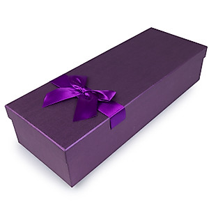 Deluxe Christmas Purple Teddy Bear Bouquet in Gift Box - One Dozen Long Stemmed Rose Stuffed Plush Bears w Tutus -Gift Wrapped Bow & Ribbon- Great X-Mas Gift for Kids, Girlfriend, Boyfriend, Loved One