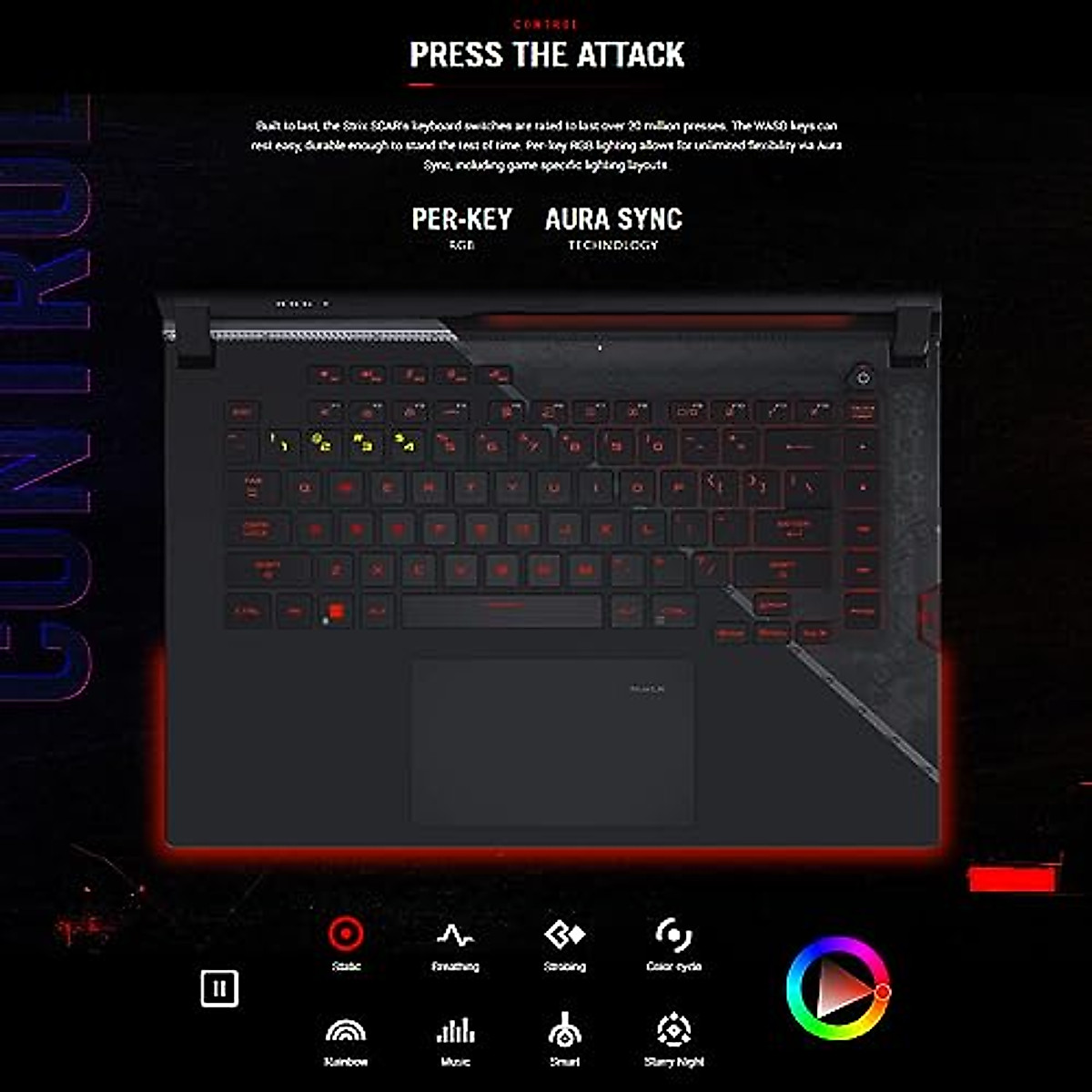 2023 Newest ASUS ROG Strix Scar 15 Gaming Laptop, 15.6" QHD 240Hz IPS Display, Intel Core i9 12900H Processor, NVIDIA GeForce RTX 3070 Ti, 64GB DDR5 RAM, 2TB SSD, Per-Key RGB keyboard, Windows 11 Home