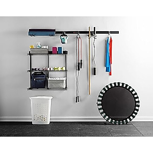 Rubbermaid Fasttrack Rail Storage 36"x12" 3-Shelf Kit, 350 lbs. Per Shelf, for Home/Garage/Shed/Workshop Organization