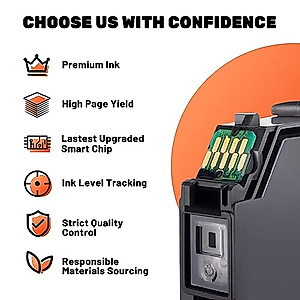 COCCINK 822XL Ink Cartridges for Epson 822 XL T822 for Workforce Pro WF-3820 WF-4830 WF-4820 WF-4833 WF-4834 Printer Ultra Combo Pack Remanufactured Printer Ink (Black Cyan Magenta Yellow, 4 Pack)