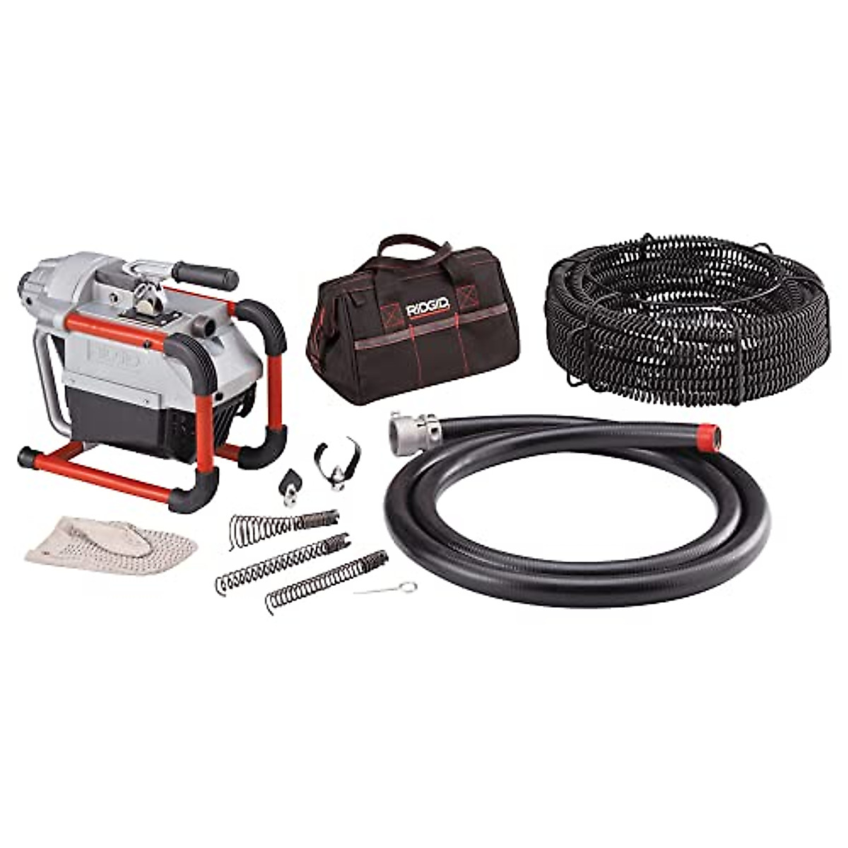 RIDGID 66497 K-60SP-SE Sectional Machine & 61630 A62 7/8' K60 Cable Kit