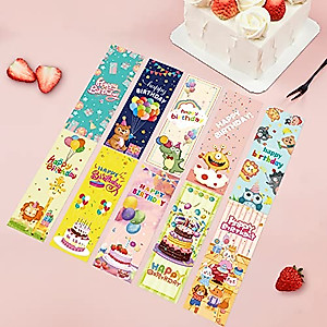 Happy Birthday Bookmarks for Kids Classroom Party Favor Supplies 100Pcs