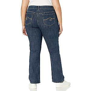 Riders by Lee Indigo womens Plus Size Stretch No Gap Waist Bootcut jeans, Niagara, 18 US