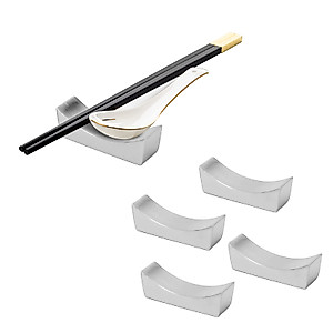 Cyrank Chopstick Holder for Table, 4Pcs Chopsticks Rests Reusable Chopstick Stand Knife Rests Tableware Holder Kitchen Gadget for Holding Spoon Forks