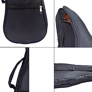 Majowir Concert Ukulele Case Black Ukulele Padding Bag for 24 Inch Ukulele