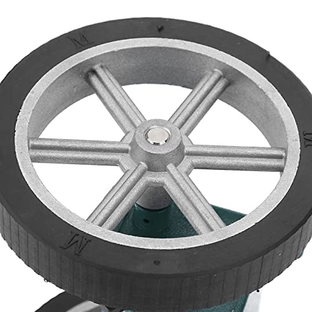 Uxsiya Meter Counter, Simple Mechanism Green Length Counter Reset Key Stainless Steel Rubber Alloy for Plastic Film for Leather