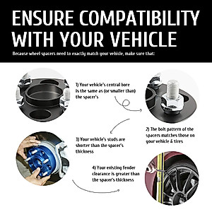 Orion Motor Tech 6x135 Wheel Spacers 1.5 inch 87.1mm Bore with M14x2.0 Studs Compatible with Ford F150 Ford Expedition Lincoln Navigator and More | 38mm Spacer Kit, Set of 4