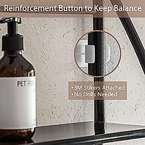 Dulce Domi 3-Shelf Bathroom Organizer Over The Toilet Storage, Bathroom Shelves Over Toilet, 27” L x 10” W x 66”H