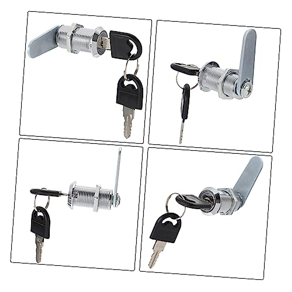 TOVINANNA 10pcs Mailbox Cam Lock Mailbox Lock Cupboard Lock Desk Lock Stainless Steel Cabinet Wardrobe Cabinet Home Door Locks Desk Push Lock Furniture Zinc Alloy with Key Mortise Lock