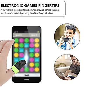 PartyKindom 4pairs Game Finger cot Game Finger Stabilizer Anti- Slip Finger Sleeve Game Finger Controller Glove Finger Covers Game Finger Protector Thumb Sleeve Cell Phone Fiber Gloves