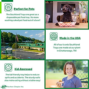 Southern Champion Tray 0409 #50 Southland Paperboard Food Tray, 1/2 lb Capacity, Red Check (Case of 1000)