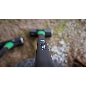 Hooyman 10lb Sledge Hammer with Heavy Duty Construction, Ergonomic No-Slip H-Grip Handles, Solid Fiberglass Cores, and Epoxy Sealed Heads for Construction, Gardening, Yard Work, and Outdoors