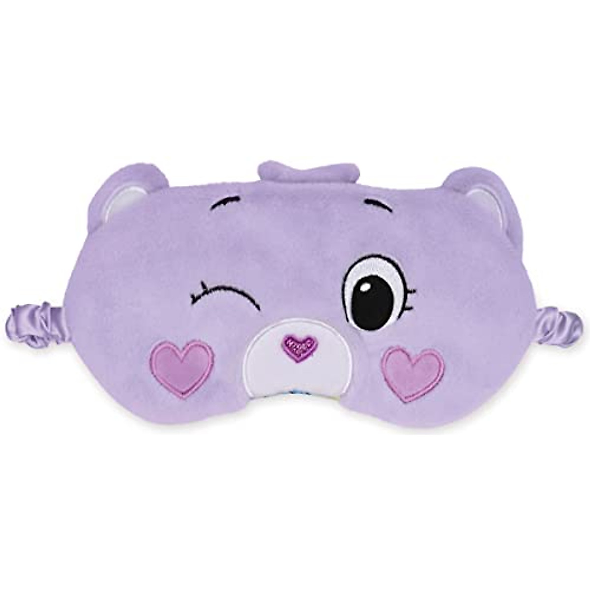 iscream Care Bears Satin-Lined Embroidered Fleece Sleep Mask - Share Bear