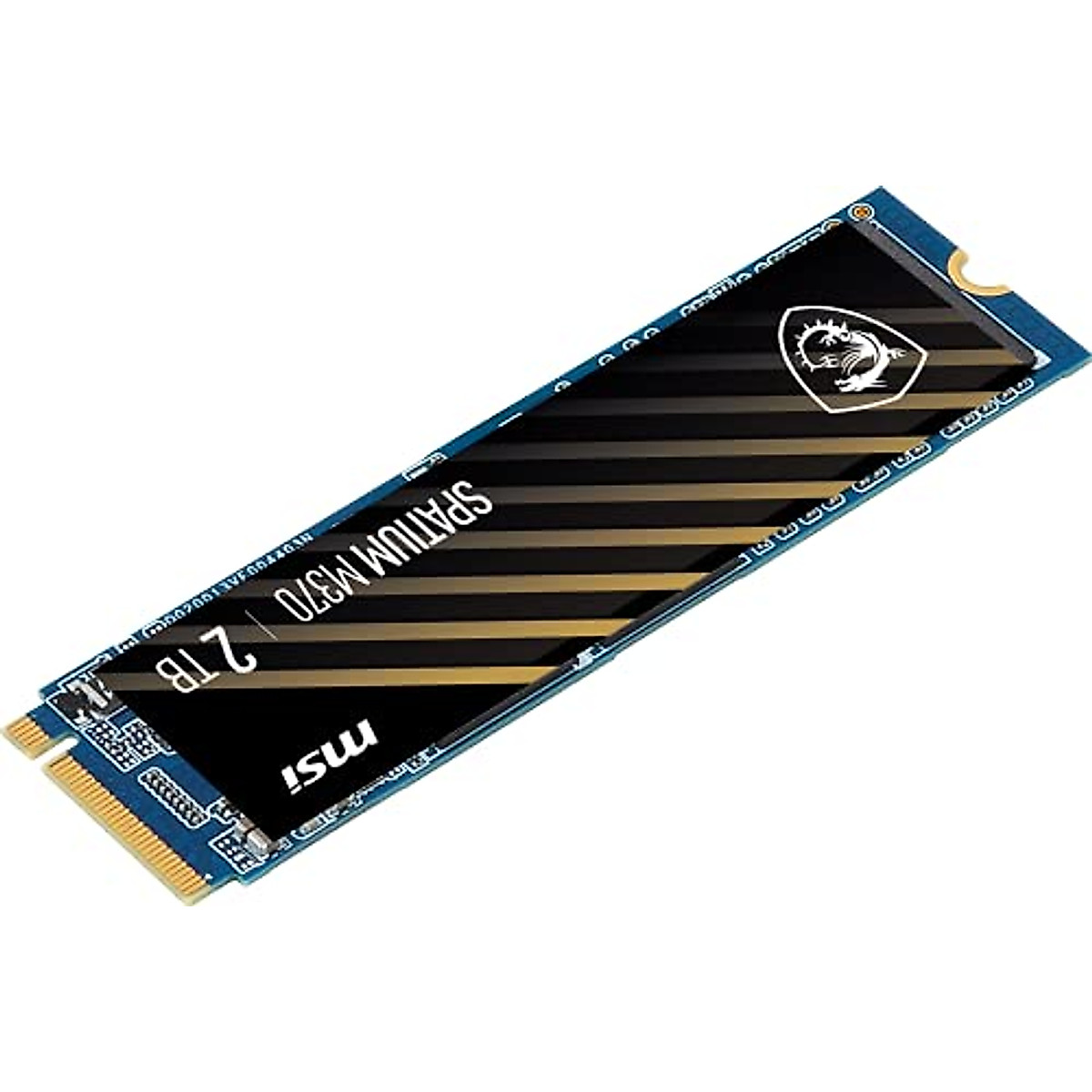 MSI SPATIUM M370 NVMe M.2 2TB Internal SSD PCIe Gen4 NVMe 1.3 3D NAND 1600 TBW
