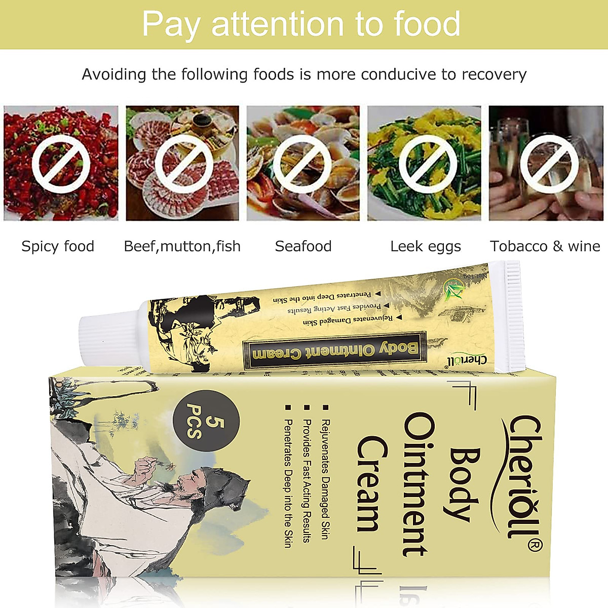 Face Cream, Moisturising Cream, Body and Face Moisturizer for Dry Skin,5pcs