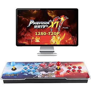 Best brose Pandora's Box 11 Arcade Game Console, 26800 Games Installed,Support 3D Games, Games Classification, Upgraded CPU, Support PS3 PC TV 4 Players, Favorite List (Blue)