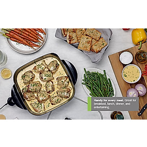 Presto 07117 12" Electric Skillet with glass cover