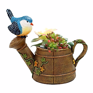 Ochine Cute Bird Plant Pot Animal Succulent Planter Pots Cactus Plant Pot Desktop Flower Pot Container Planter Bonsai Pots Outdoor Indoor Patio Lawn Garden Home Decor Gifts