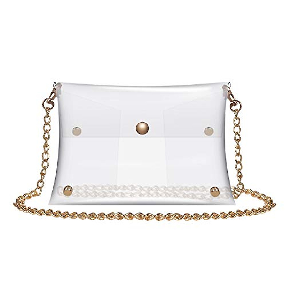 Y&R Direct Clear Bag Crossbody Bag Clear Purse Clear Clutch Stadium Approved PVC