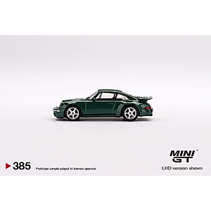 True Scale Miniatures Model Car Compatible with Porsche 911 RUF CTR Anniversary Irish Green 1/64 Diecast Model Car MGT00385