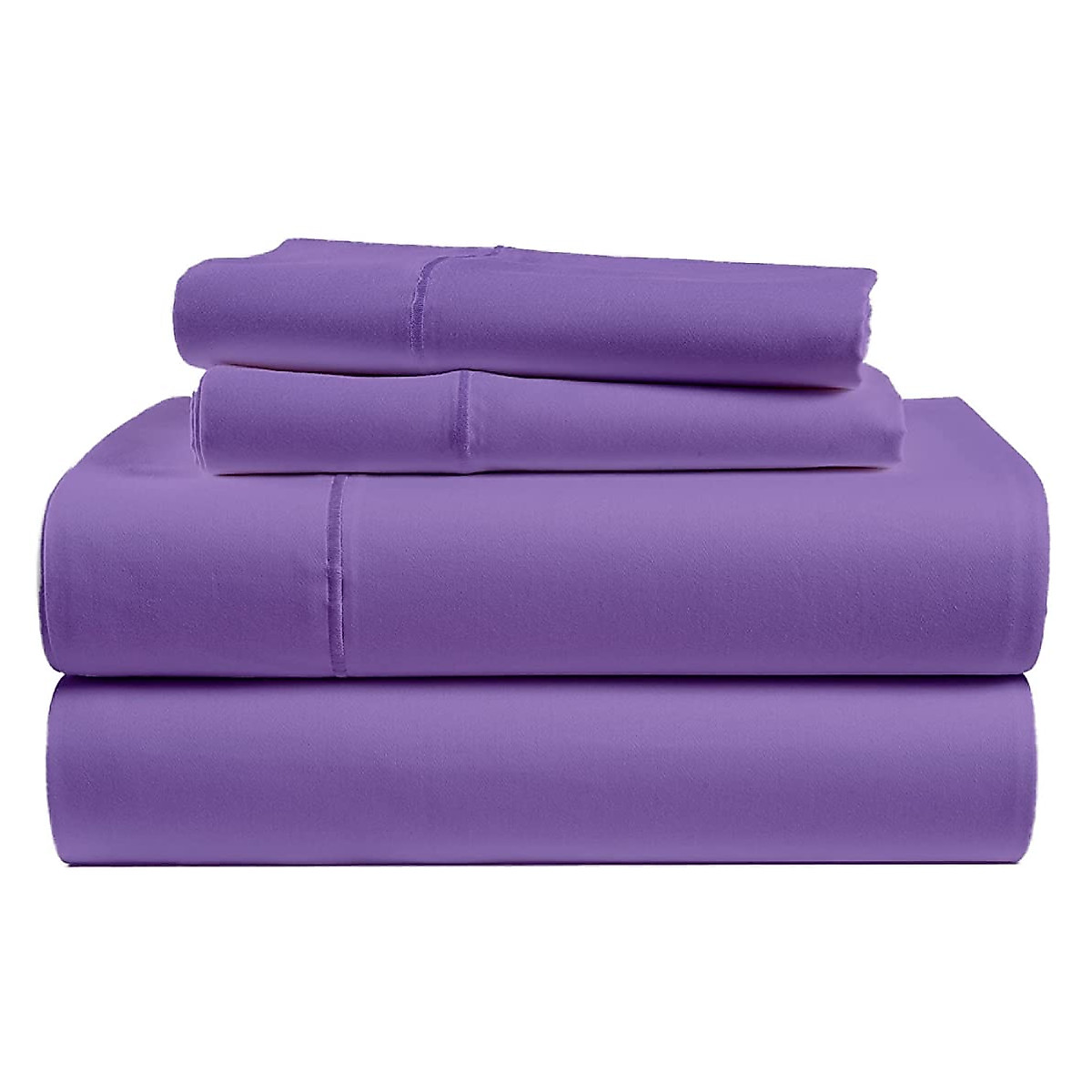 Luxora Bedding Heavy Wight 100% Egyptian Cotton, 1000 Thread Count Sheet Set Full Size Lilac Bed Sheets,8 Inches Deep Pocket