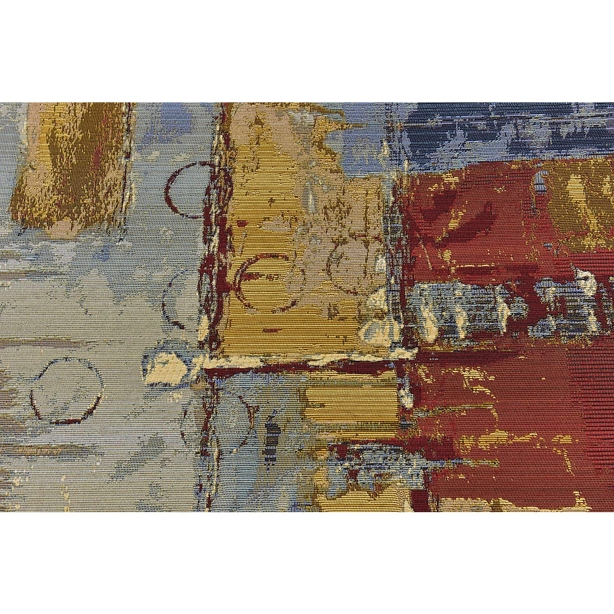 Unique Loom Outdoor Modern Collection Area Rug - Baja (4' 1" x 6' 1" Rectangle, Multi/ Beige)