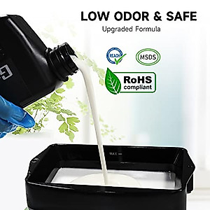 GratKit Upgraded ABS-Like 3D Printer Resin, High Toughness 405nm UV Curing Resin, Scratch Resistant and Compatible with SLA, LCD and DLP Printers for Industrial Parts Printing - 1000g, White