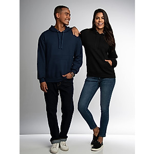 Fruit of the Loom Men's Eversoft Fleece Hoodies (Regular & Big Man), Pullover - Mellow Blue, X-Large