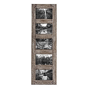 Foreside Home & Garden FFRD06187 4X6 Five Photo Weathered Wood Frame