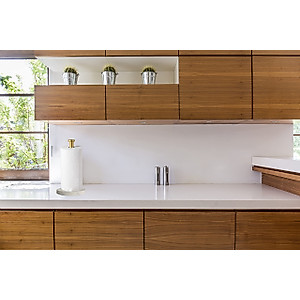 Paper Towel Holder Countertop, Standing Paper Towel Roll Holder for Kitchen Bathroom, with Weighted Marble Base for One-Handed Operation (Gold), Gold Paper Towel Holder, Marble Paper Towel Holder.…