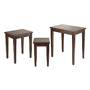 Winsome Wood Regalia Accent Table, Walnut & Wood Rochester Occasional Table, Antique Walnut