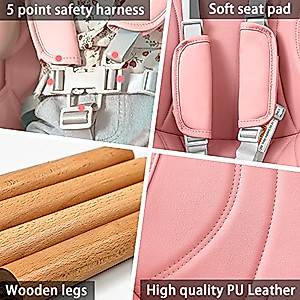 3 in 1 Baby High Chair,Adjustable Convertible Wooden High Chair with Fastened Structure,Baby Chair with Removable Easy Clean 2 Big Trays,Ideal for Baby Girl or Boy,CPC & ASTM Certifications (Blue)