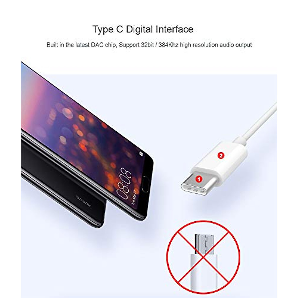 USB Type C Earbuds Headphone with Microphone Earphones Compatible with Samsung Galaxy A53 S23 S22 S21 Ultra S21 FE S20 Plus Note 20 Ultra Z Fold4 Fold 3 Flip 4, Pixel 7 6 Pro OnePlus 11 10 Pro (Black)