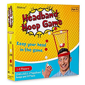 90shine Christmas Gag Gifts Headband Hoop Ball Game White Elephant Exchange Party Xmas Holiday Fun Carnival Activities