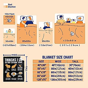 Capybara Blanket Gift for Girls Boys-40"x50" Super Soft Flannel Throws Blankets Birthday Christmas Decor for Couch Bed Sofa