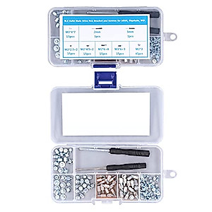 Laptop Repair Screws, Easy To Operate High Hardness Wear Resistant Hex Screw Bracket Multifunctional Standard Sizes for Motherboard Mounting